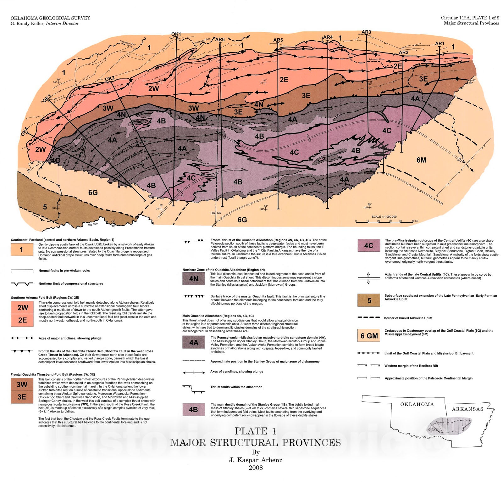 Ouachita Mountains Map