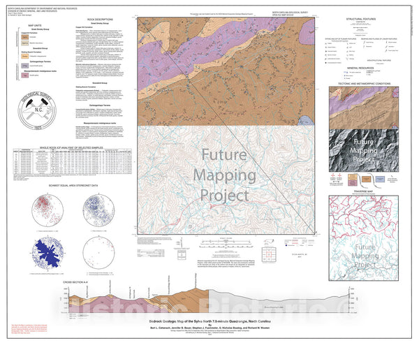 Map : Bedrock geologic map of the Sylva North 7.5-minute Quadrangle, N ...
