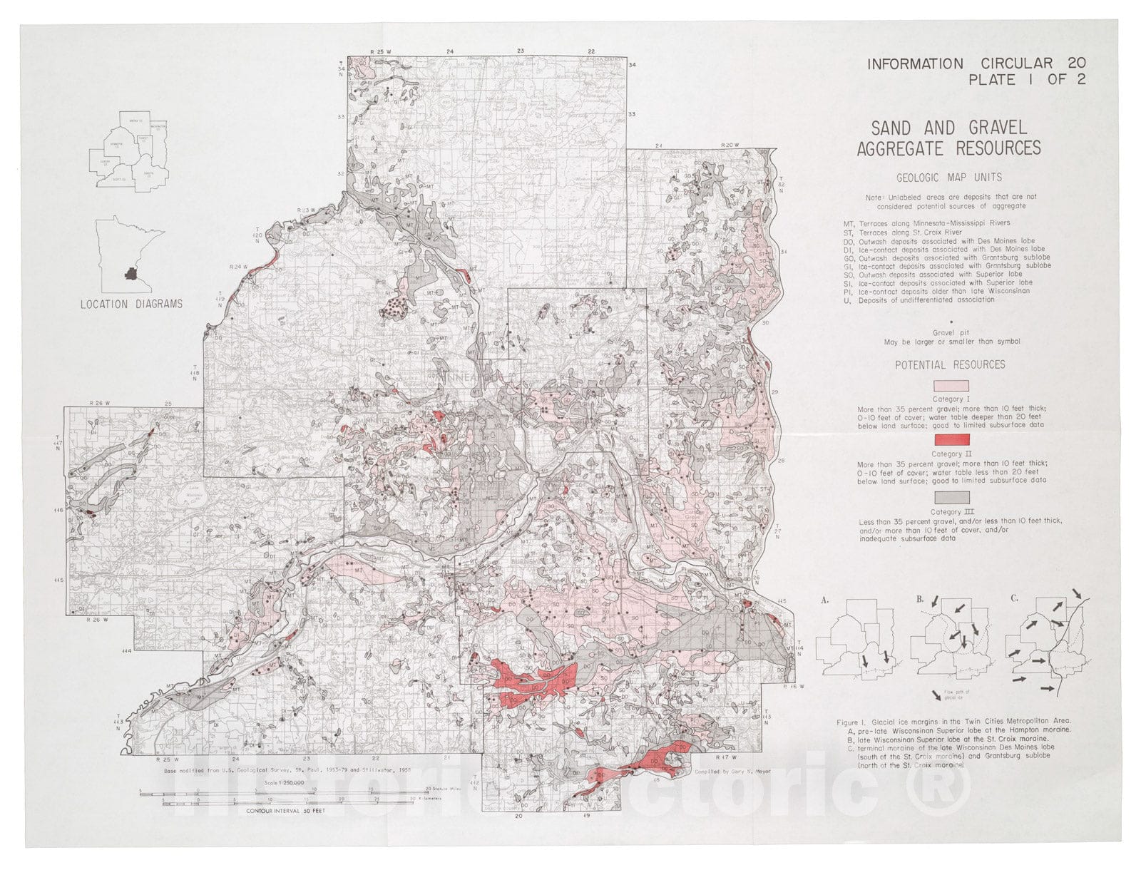 Map : Aggregate resources inventory, Twin Cities metropolitan area, Mi ...