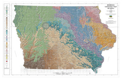 Map : Bedrock geologic map of Iowa, 2010 Cartography Wall Art ...