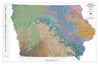 Map : Bedrock geologic map of Iowa, 2010 Cartography Wall Art ...