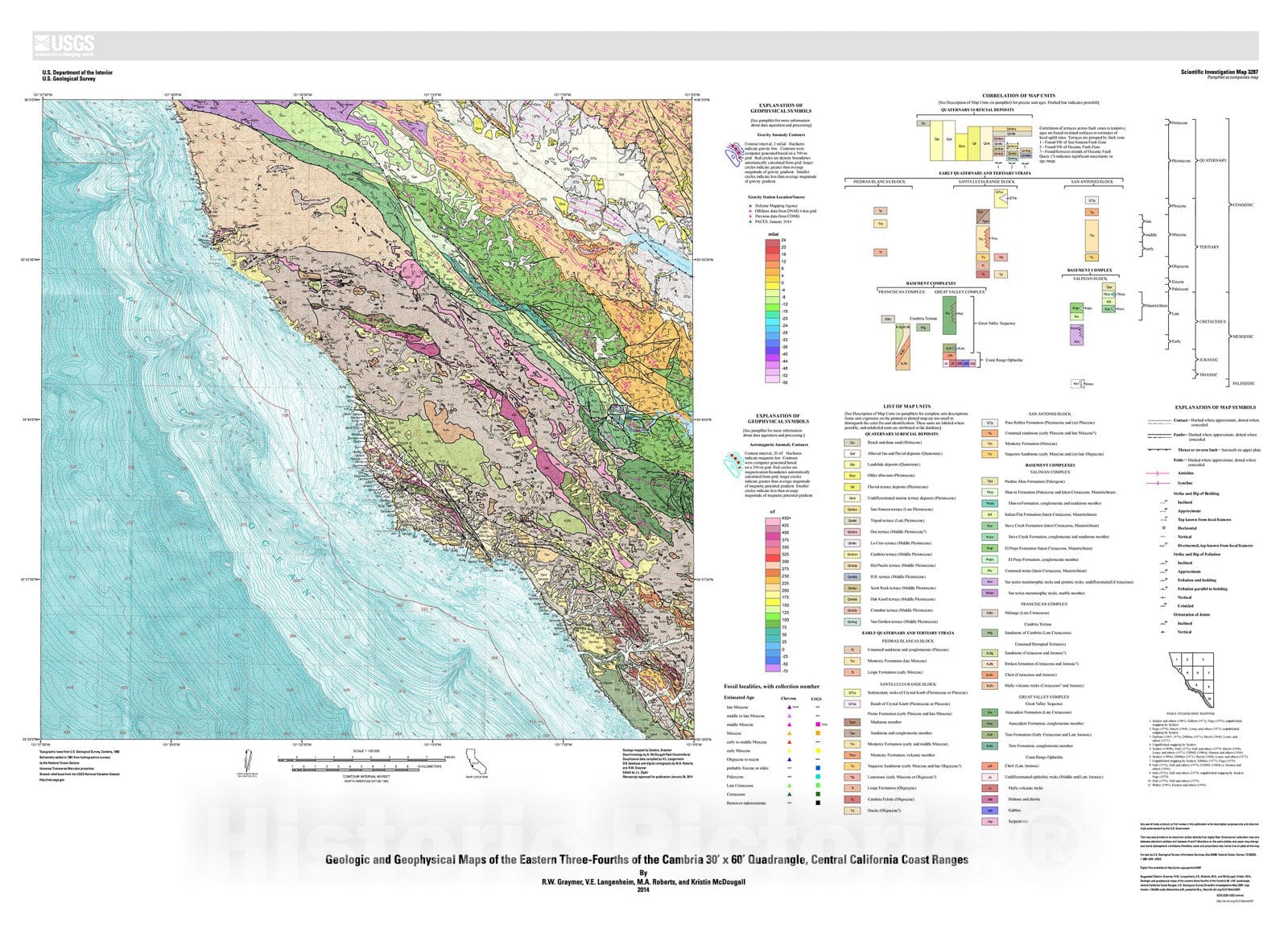 Map : Geologic and geophysical maps of the eastern three-fourths of th ...
