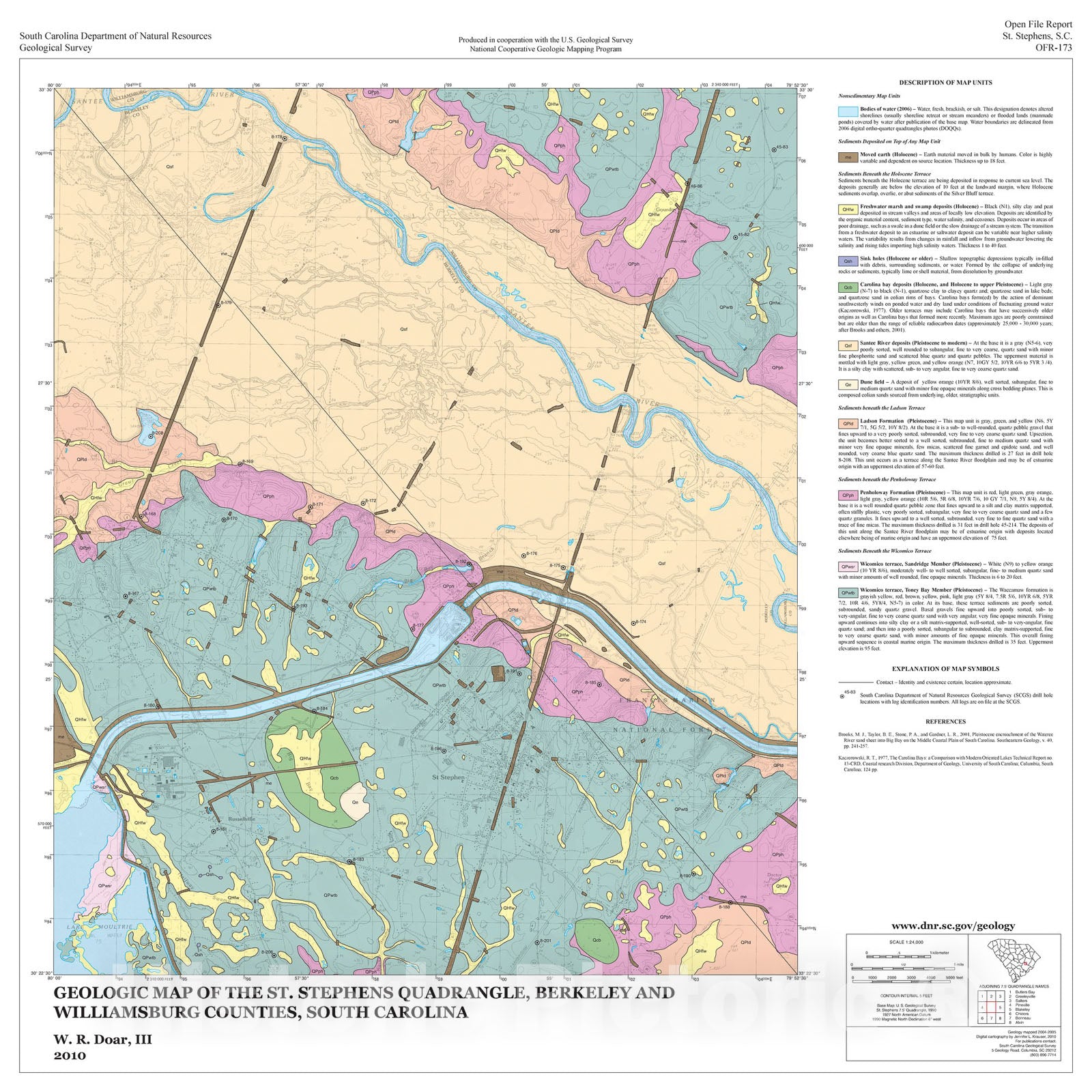 Map : Geologic Map of the St. Stephens Quadrangle, Berkeley and Willia ...