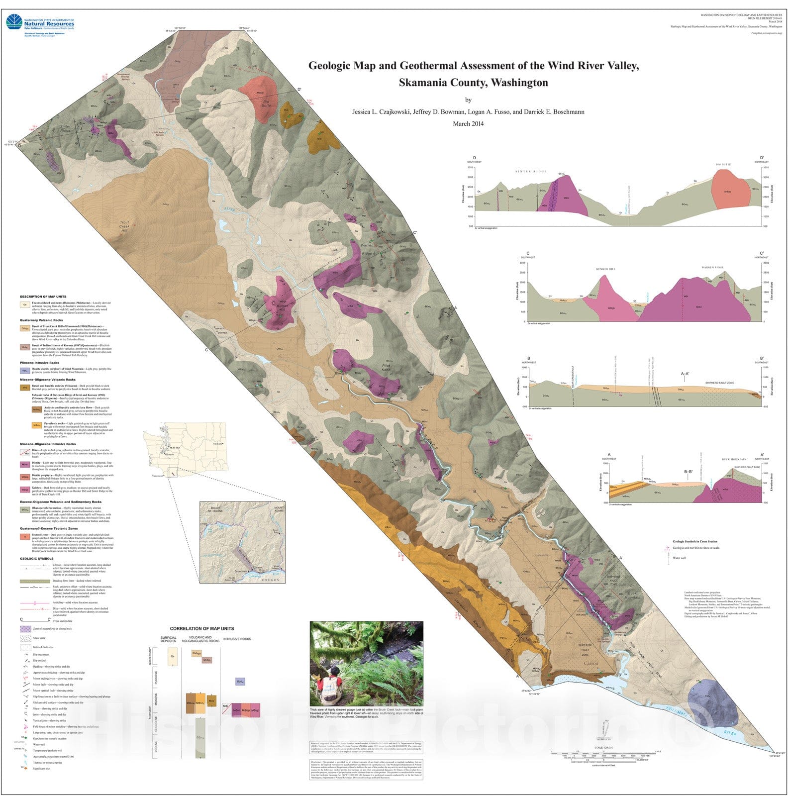 Map : Geologic mapping and geothermal assessment of the Wind River Val ...
