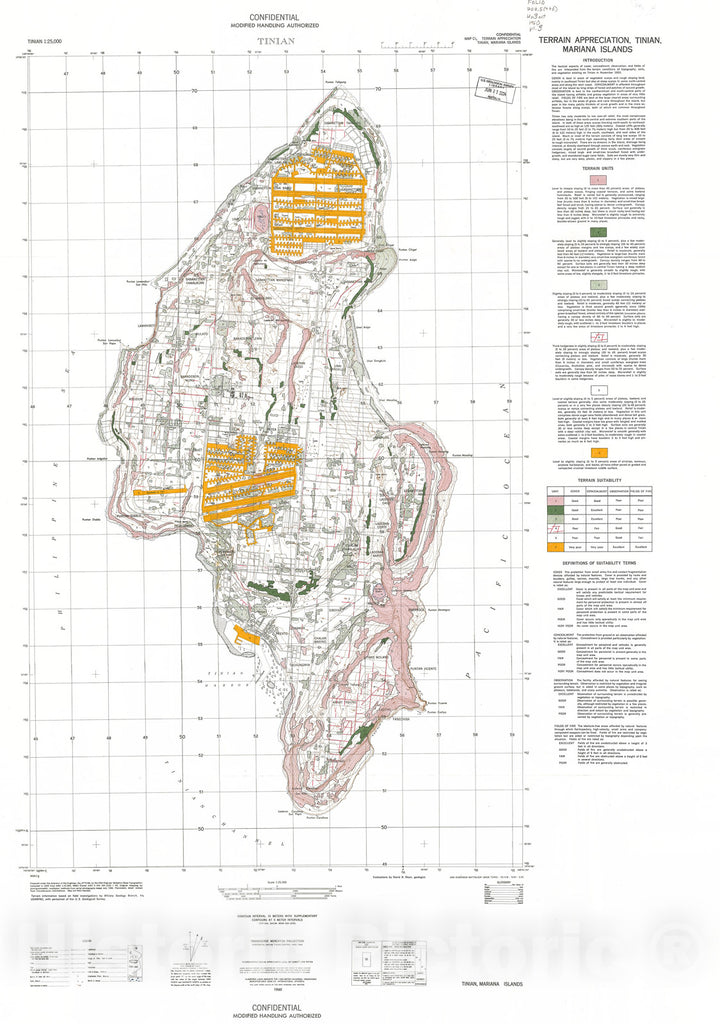 Map : Part III. Tactical aspects of terrain (u), 1960 Cartography Wall ...