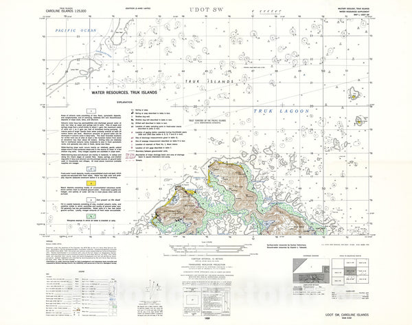 Map : Water resources supplement, 1959 Cartography Wall Art ...