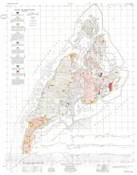 Map : Military geology of Yap Islands, Caroline Islands, 1960 Cartogra ...