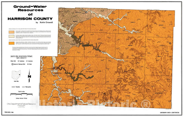 Map : Ground-water resources of Harrison County, 1980 Cartography Wall ...
