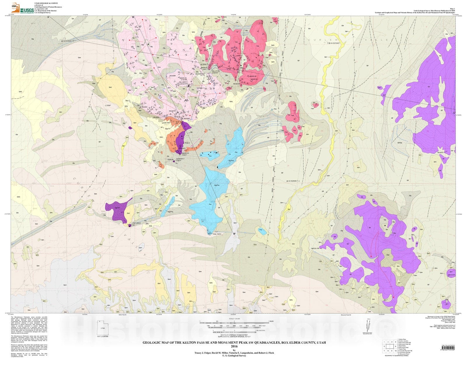 Map : Geologic and geophysical maps and volcanic history of the Kelton ...