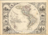 Historic Map : Western Hemisphere., 1851, Vintage Wall Art - Historic ...