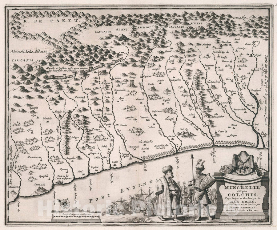 Historic Map : 119. Mingrelie autrefois Colchis, 1713, Vintage Wall Ar ...