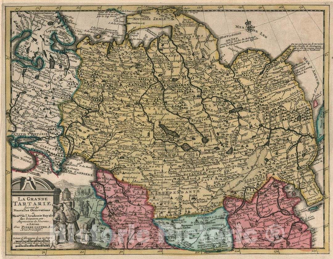 Historic Map : La Grande Tartarie, 1714, Vintage Wall Art – Historic ...