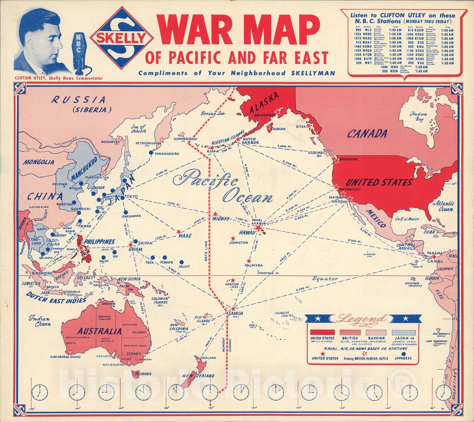 Historic Map : War map of the Pacific and Far East, 1944, Vintage Wall ...