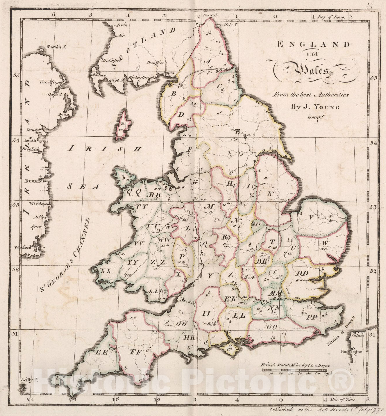 Historic Map : England and Wales, 1778, Vintage Wall Art – Historic ...