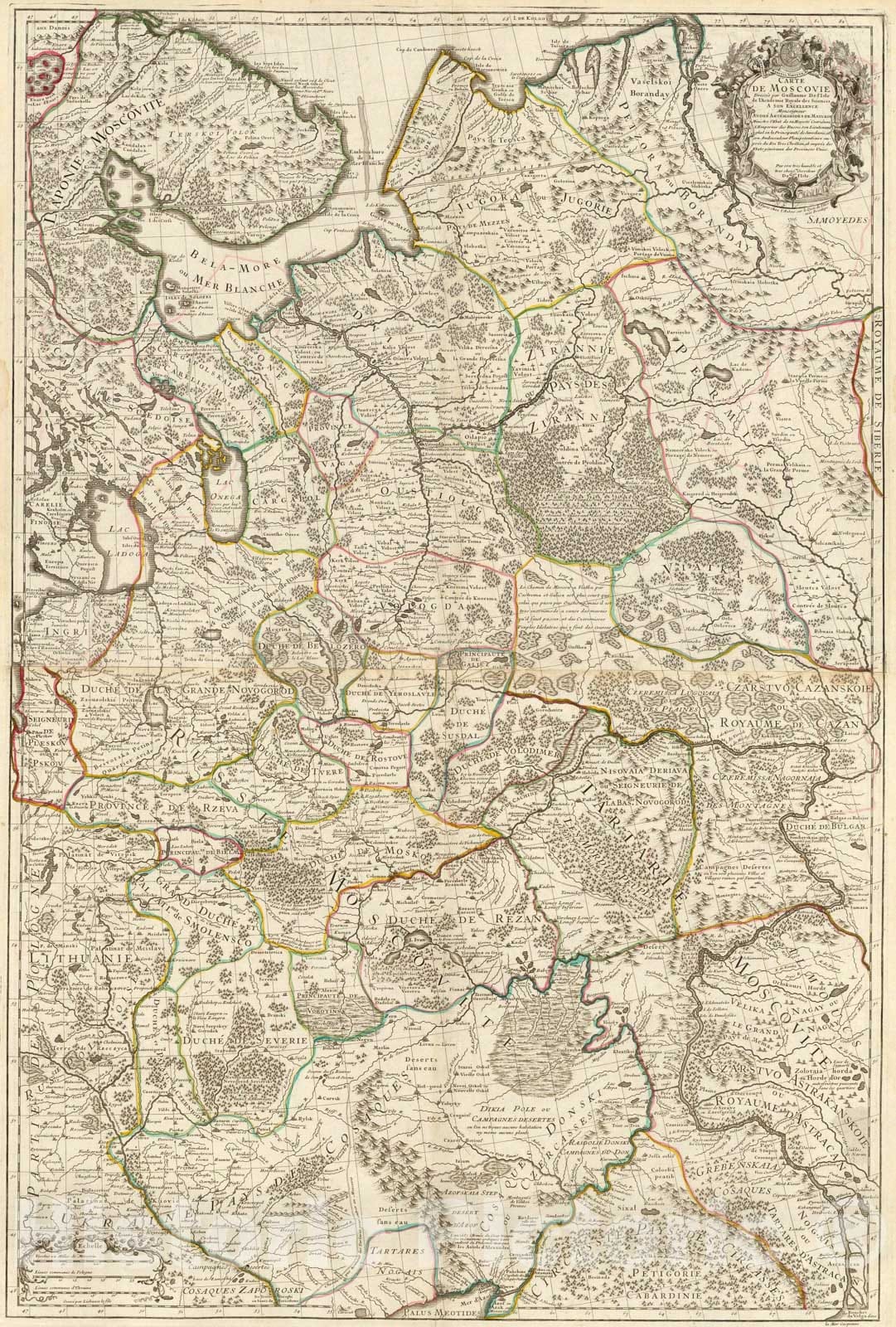 Historic Map : Composite: Moscovie., 1706, Vintage Wall Art - Historic ...