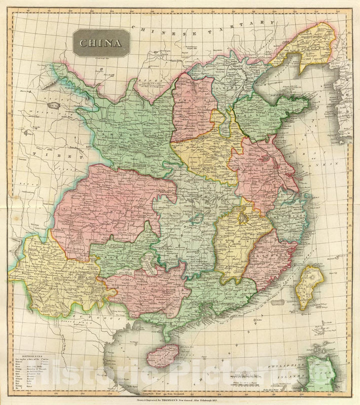Historic Map : China., 1815, Vintage Wall Art – Historic Pictoric