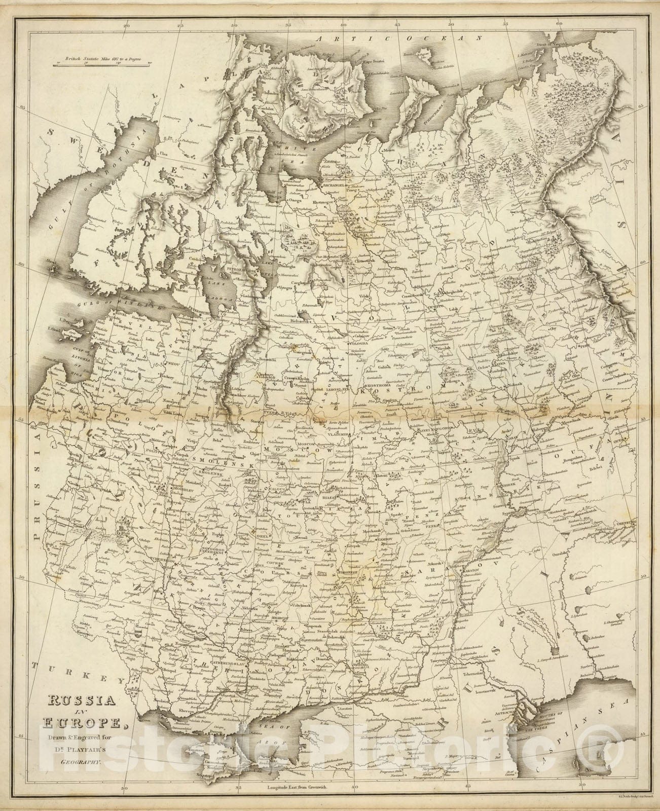 Historic Map : Russia In Europe., 1814, Vintage Wall Art – Historic ...