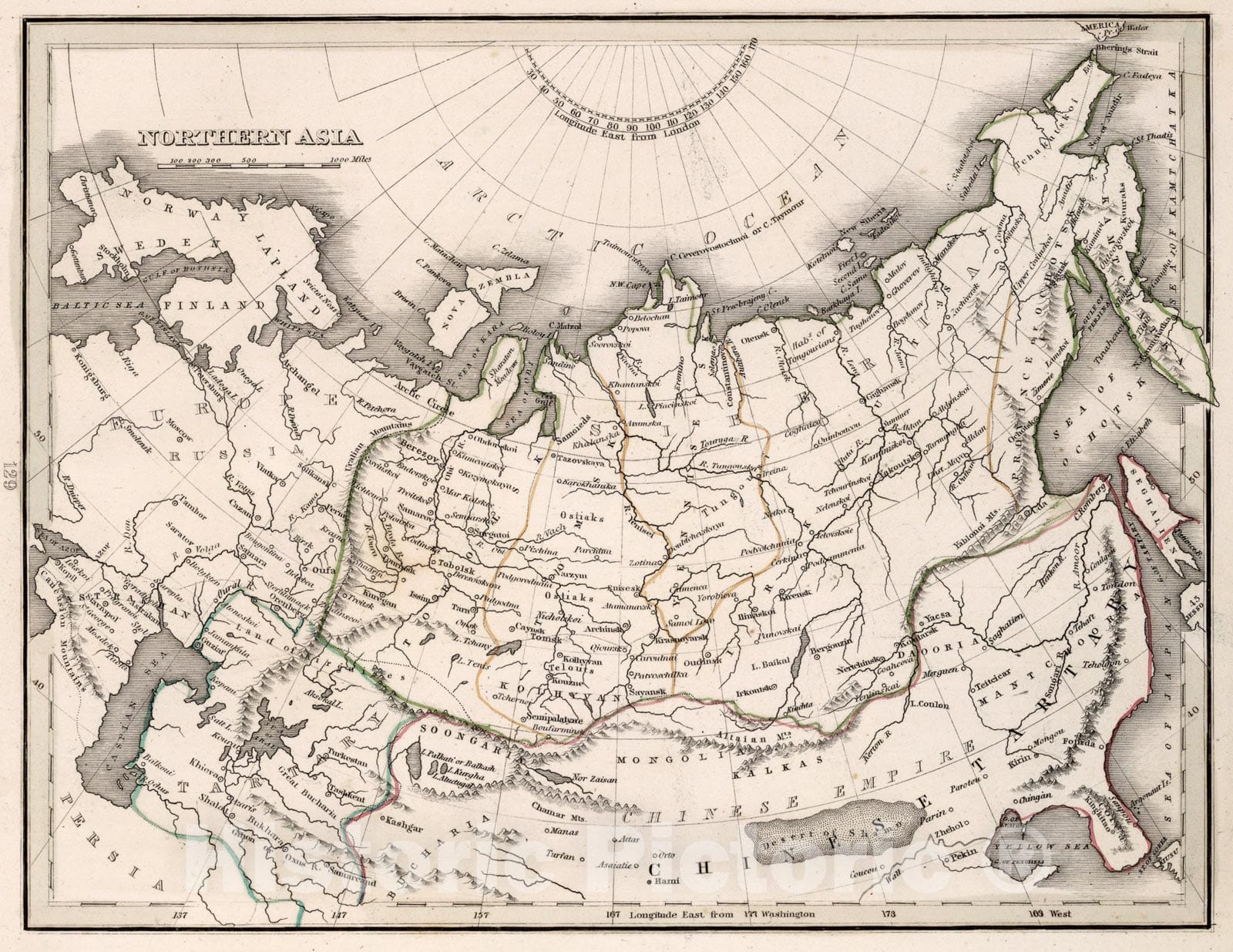 Historic Map : Northeast Asia, 1838, Vintage Wall Art – Historic Pictoric