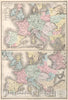 Historic Map : Europe Feodale 1270-1328. Europe 1328-1453, 1886, Vinta ...