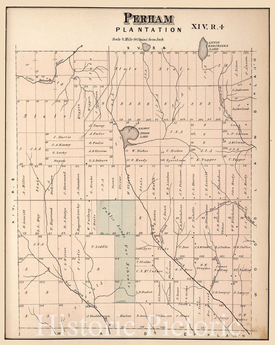 Historic Map : Perham Plantation XIV, R. 4, Aroostook County, Maine ...