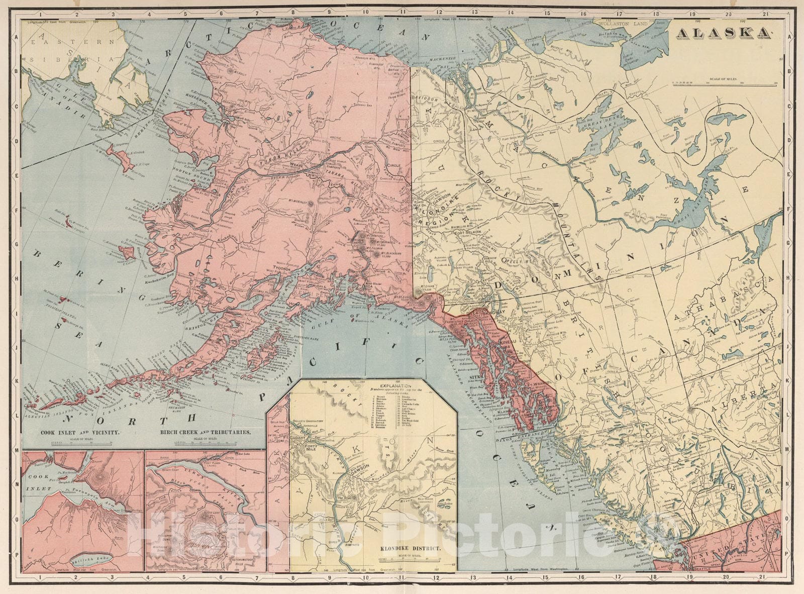 Historic Map : Alaska., 1899, Vintage Wall Art – Historic Pictoric