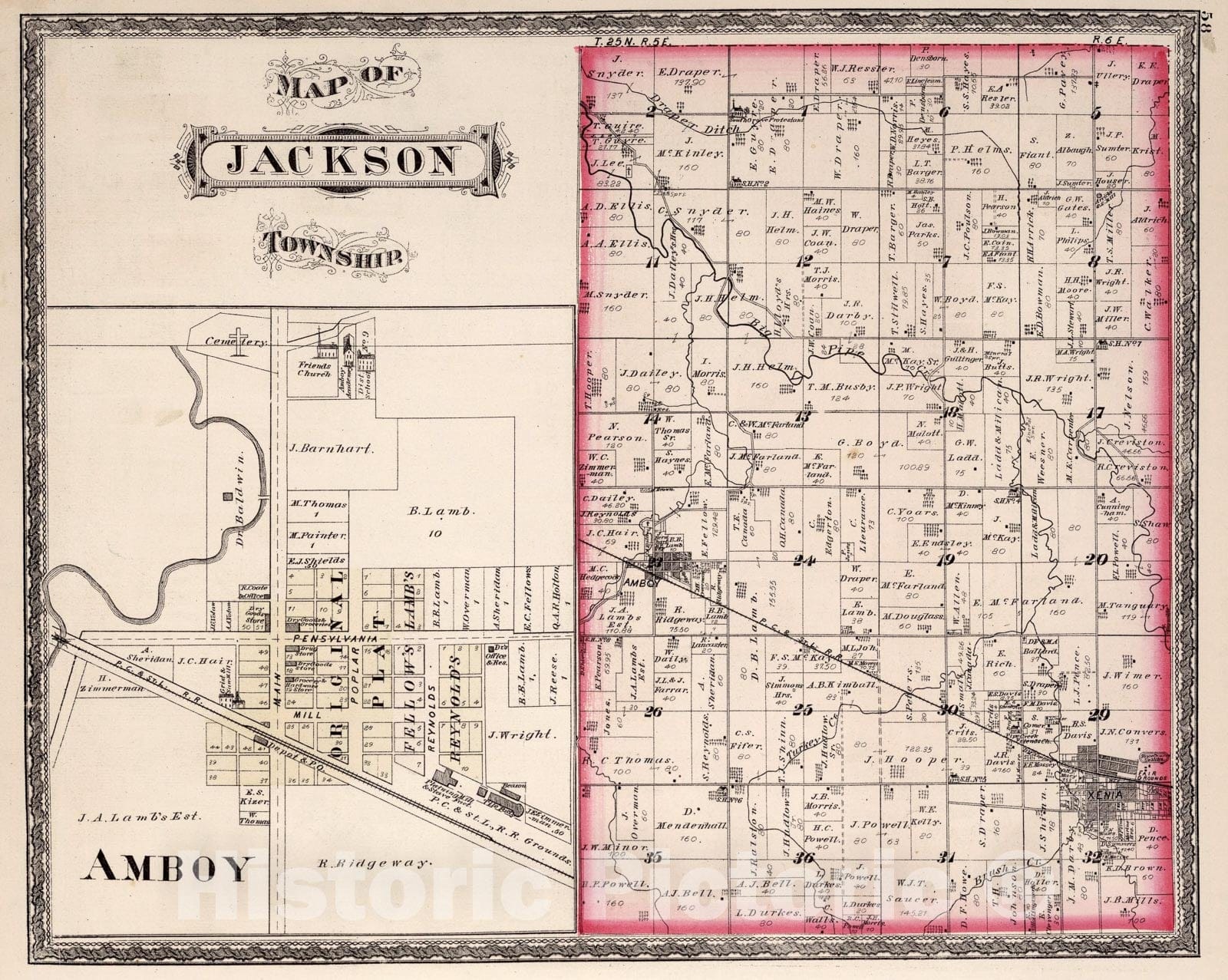Jackson County Indiana Township Map
