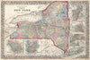 Historic Map : County map of the state of New York, 1874, Vintage Wall ...