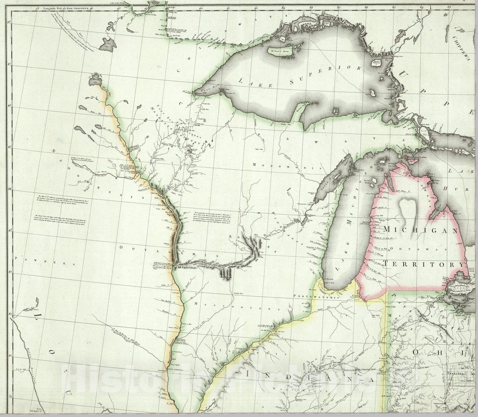 1812 United States Historical Map Print - Tardieu | Historic Pictoric