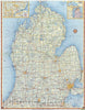 Historic Map : Shell Highway Map of Michigan (southern portion)., 1956 ...