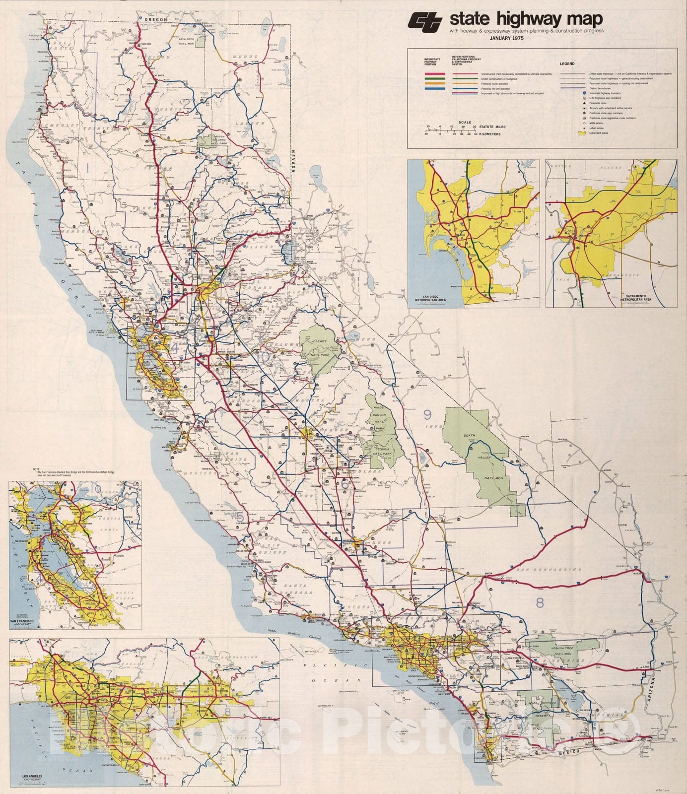 California Highway Maps Historic California Roads, Signs, And Maps: A