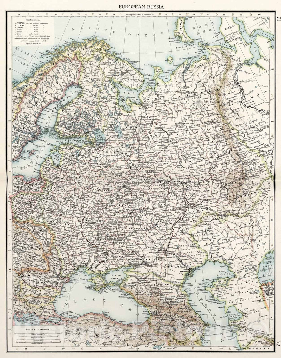 Map Of Russia 1900 Year