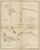 Historic Map : Santa Cruz Harbor [and] San Simeon Harbor [and] Coxo Ha ...
