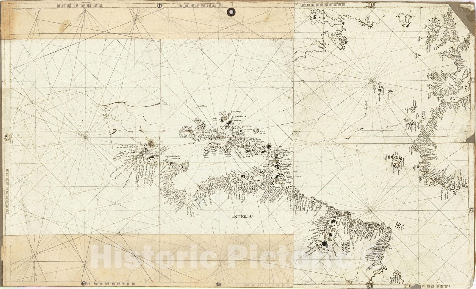 Historic Map : [Photographic Facsimile of the Egerton Portolan of circ ...