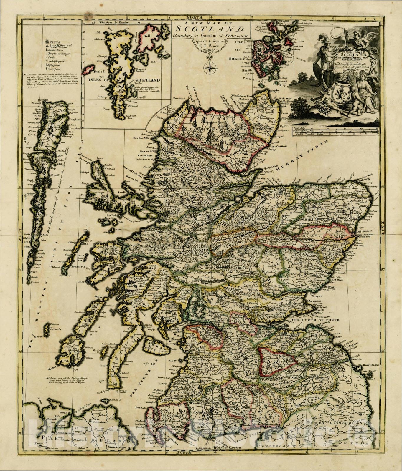 Historic Map : A New Mapp of Scotland According to Gordon of Straloch ...