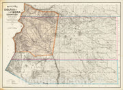 Historic Map : Sectional Map of Colfax and Mora Counties. New Mexico ...