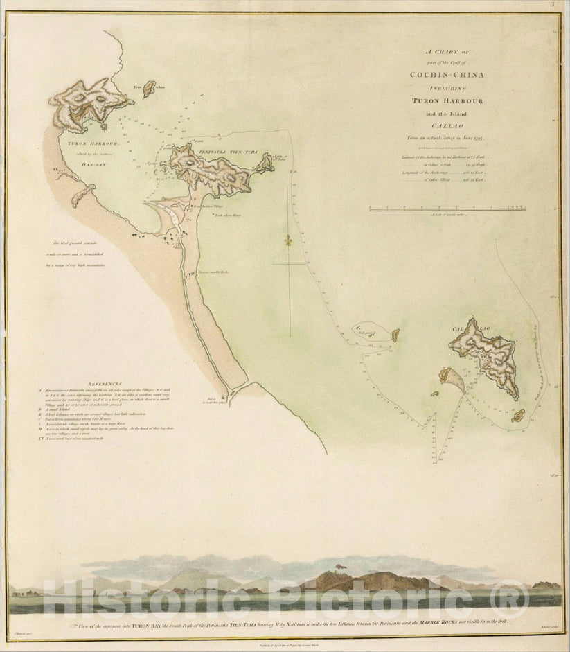 Historic Map : A Chart of Part of the Coast of Cochin-China Including ...