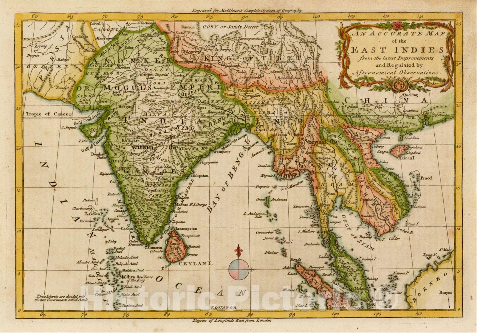 Historic Map : An Accurate Map of the East Indies from the Latest Impr ...