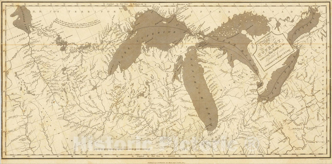 Historic Map : Map of the Country Embracing The Route of the Expeditio ...