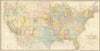 Historic Map : Map of the United States and Territories, 1867, U.S. Ge ...