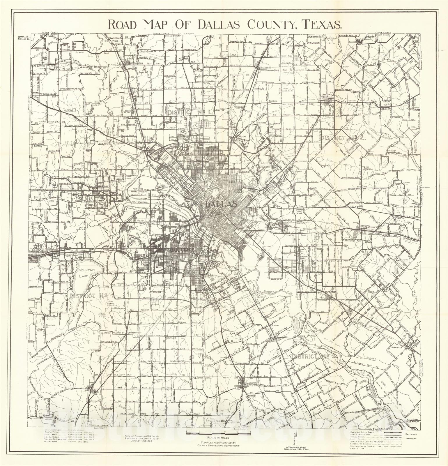 Historic Map : Geology of Dallas County, Texas, 1941, Dallas Petroleum ...