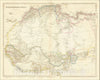 Historic Map : North Western Africa, 1861, John Arrowsmith, Vintage Wa ...