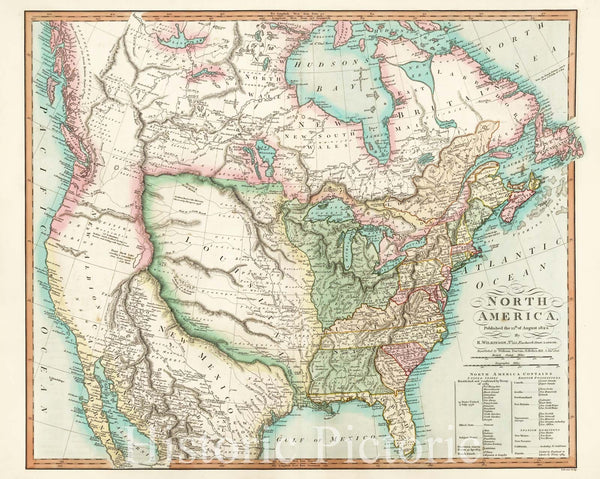 Historic Map : North America, 1804 (The First Map To Illustrate The Lo ...