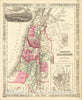 Historic Map : Johnson's Palestine, 1863, Alvin Jewett Johnson, Vintag ...