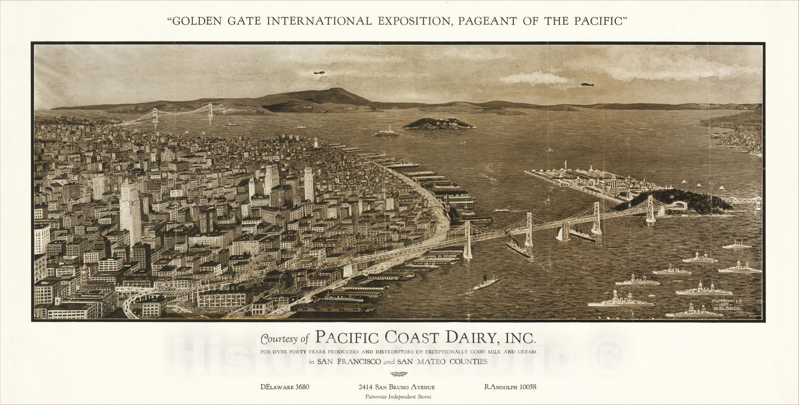 Historic Map : Golden Gate International Exposition, Pageant of the Pa ...