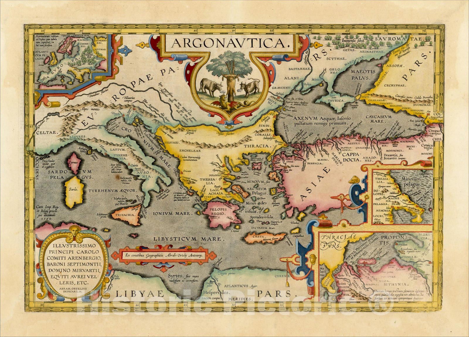 Historic Map : Argonautica. Illustrissimo Principi Carolo Comiti Arenb ...