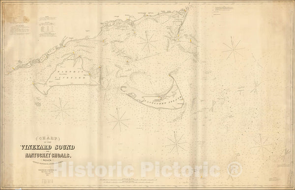 Historic Map : Chart of the Vineyard Sound and Nantucket Shoals, Surve ...