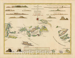 Historic Map : The Virgin Islands from English and Danish Surveys, By ...