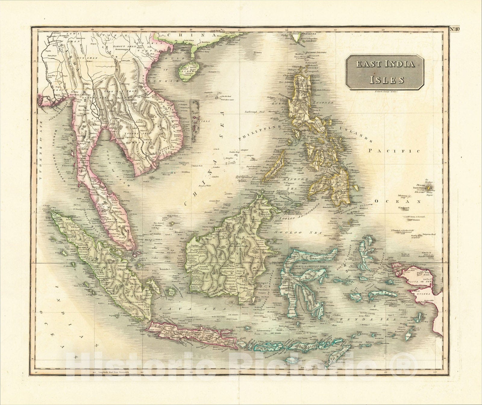 Historic Map : East India Isles, 1814, John Thomson, Vintage Wall Art ...