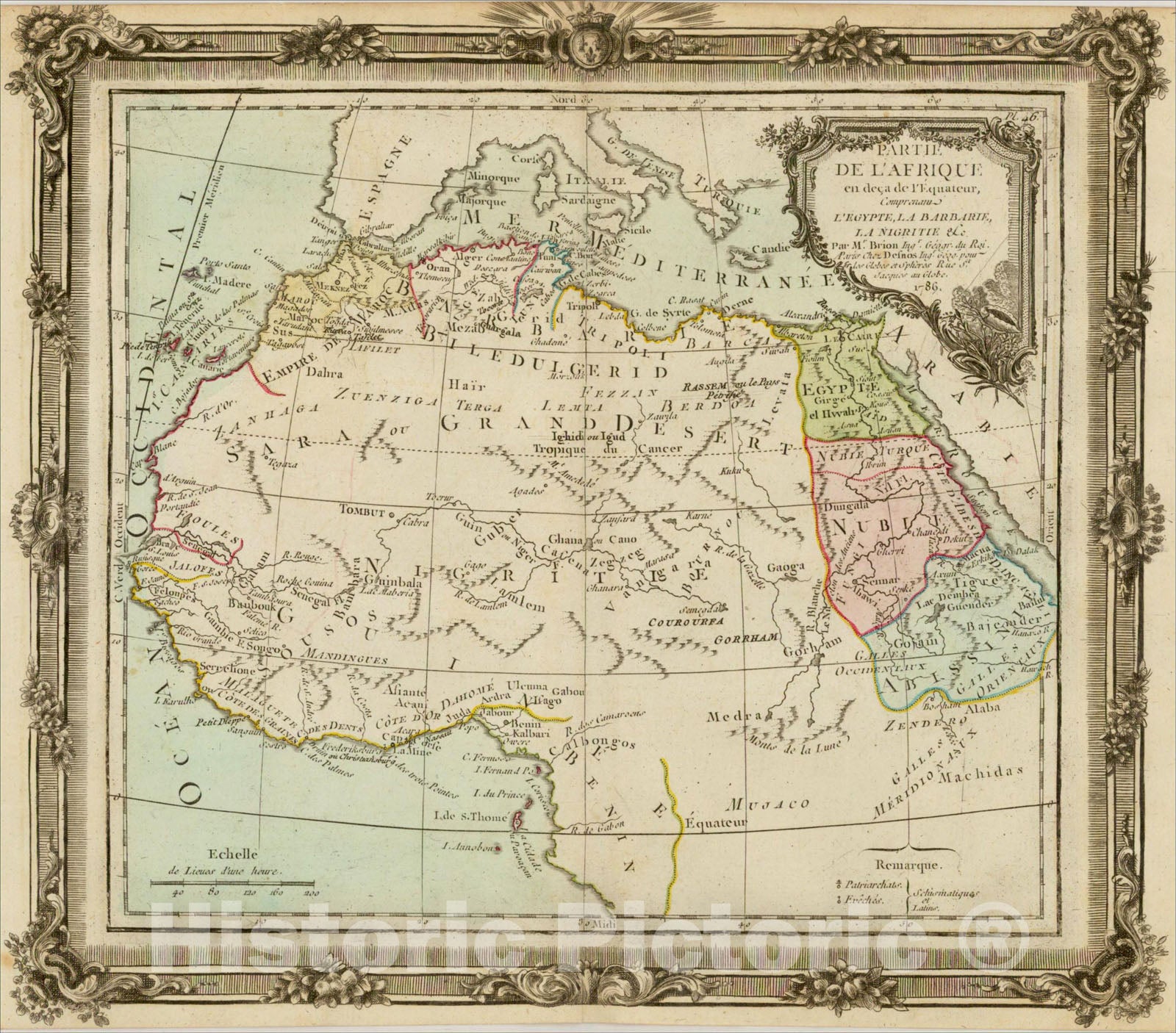 Historic Map : Partie De L'Afrique en deca de L'Equateur ? 1766, 1766 ...