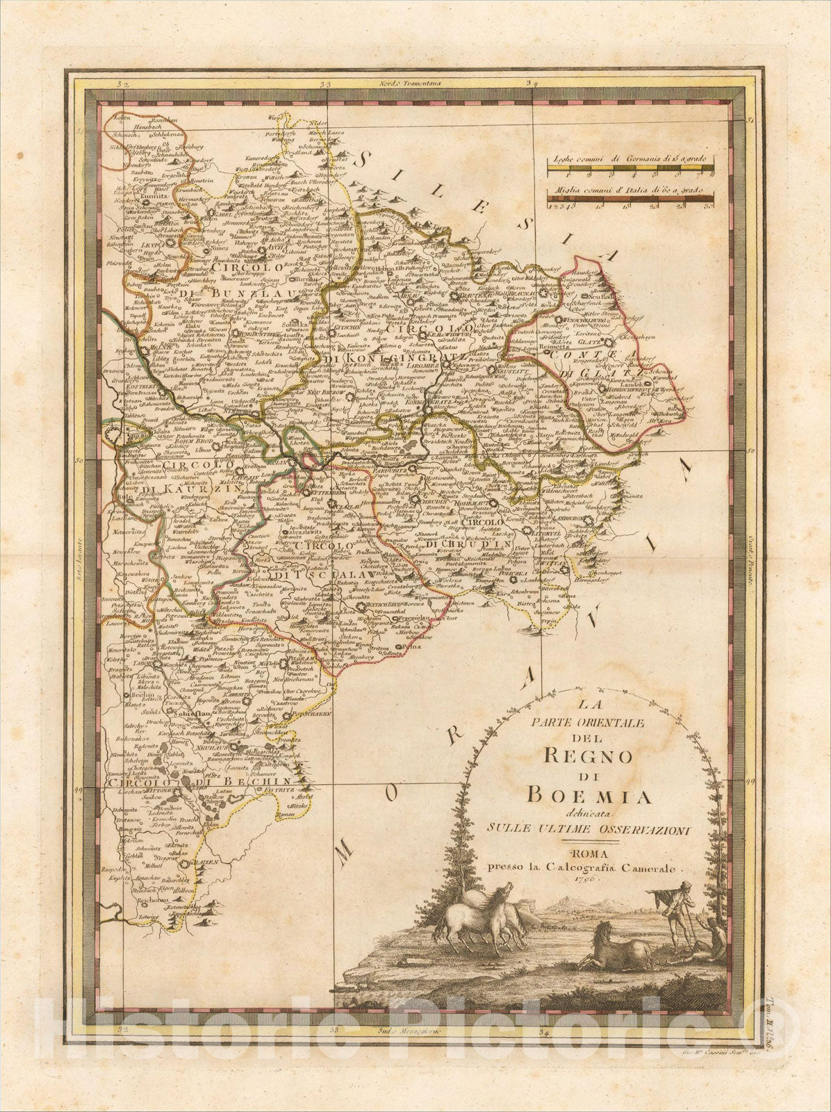 Historic Map : La Parte Orientale Del Regno Di Boemia delineata Sulle ...